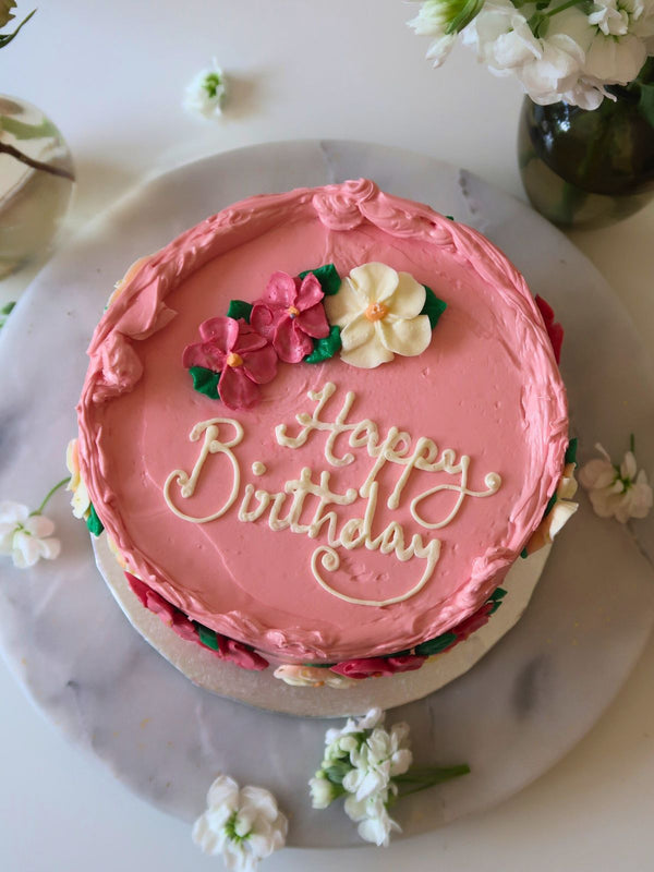 Blossoms Buttercream Bloom Birthday Cake | FREE Delivery | London & Surrey
