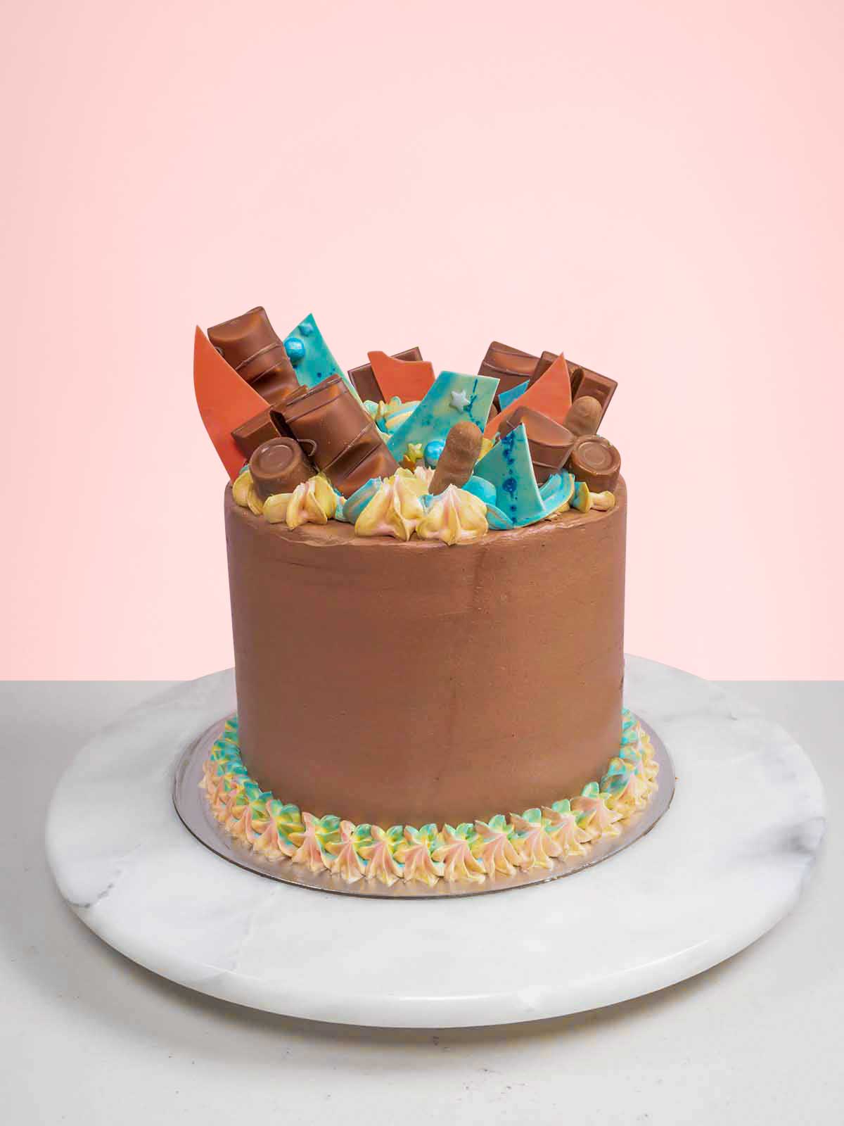Chocolate Rainbow Layer Cake | Free Delivery | London & Surrey