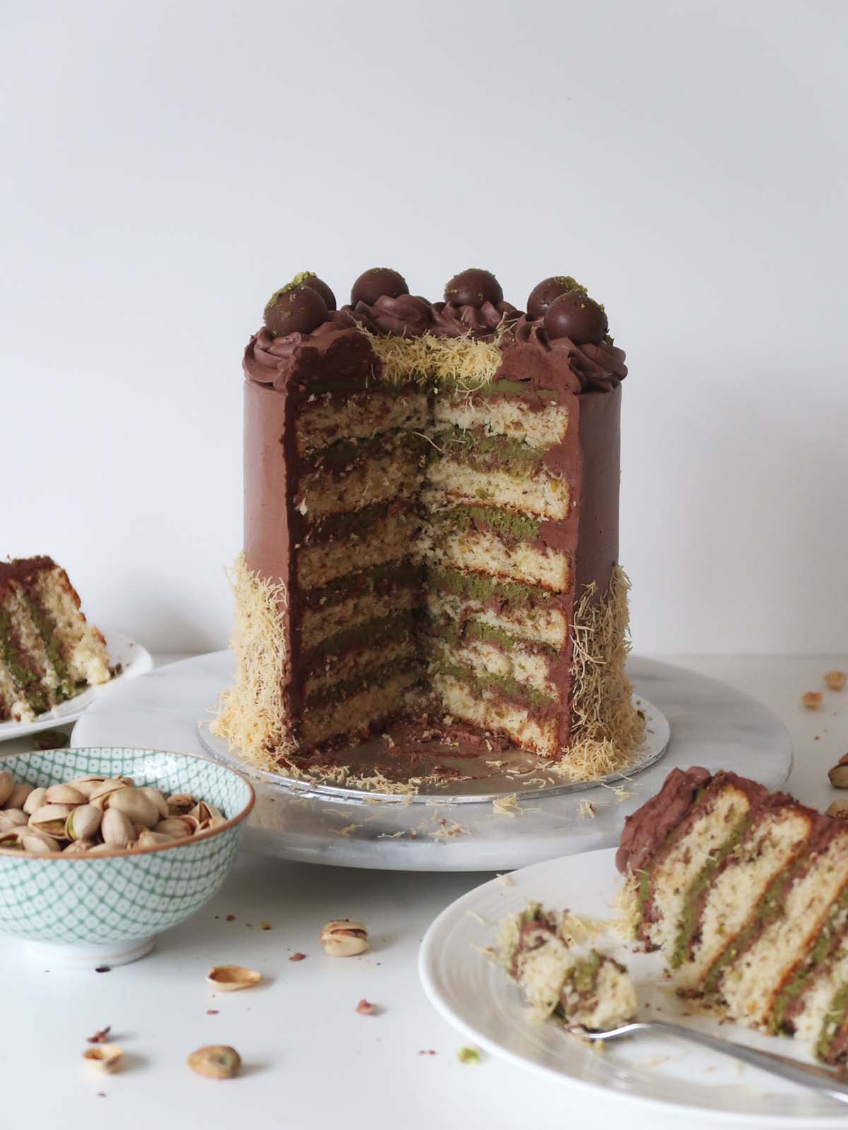 Pistachio Kunafa Cake | Free Delivery | London & Surrey