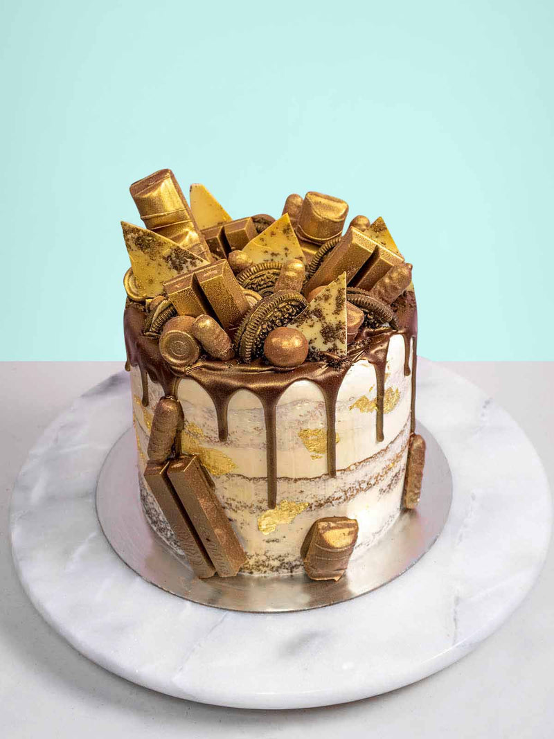 Golden Stella Chocolate Cake | Free Delivery | London & Surrey