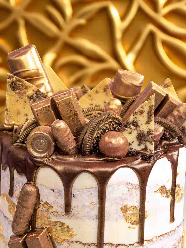 Golden Stella Chocolate Cake | Free Delivery | London & Surrey
