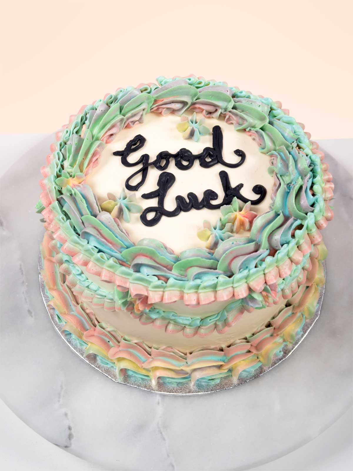 Custom Good Luck Vintage Cake | Free Delivery | London & Surrey