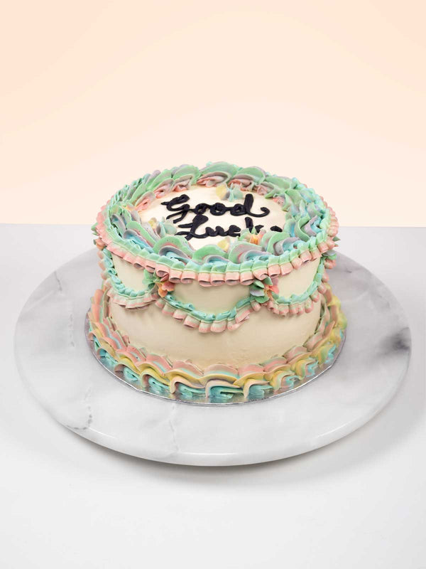 Custom Good Luck Vintage Cake | Free Delivery | London & Surrey