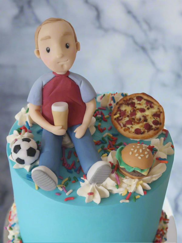 Personalised Male Favourite Things Cake | Free Delivery | London & Surrey