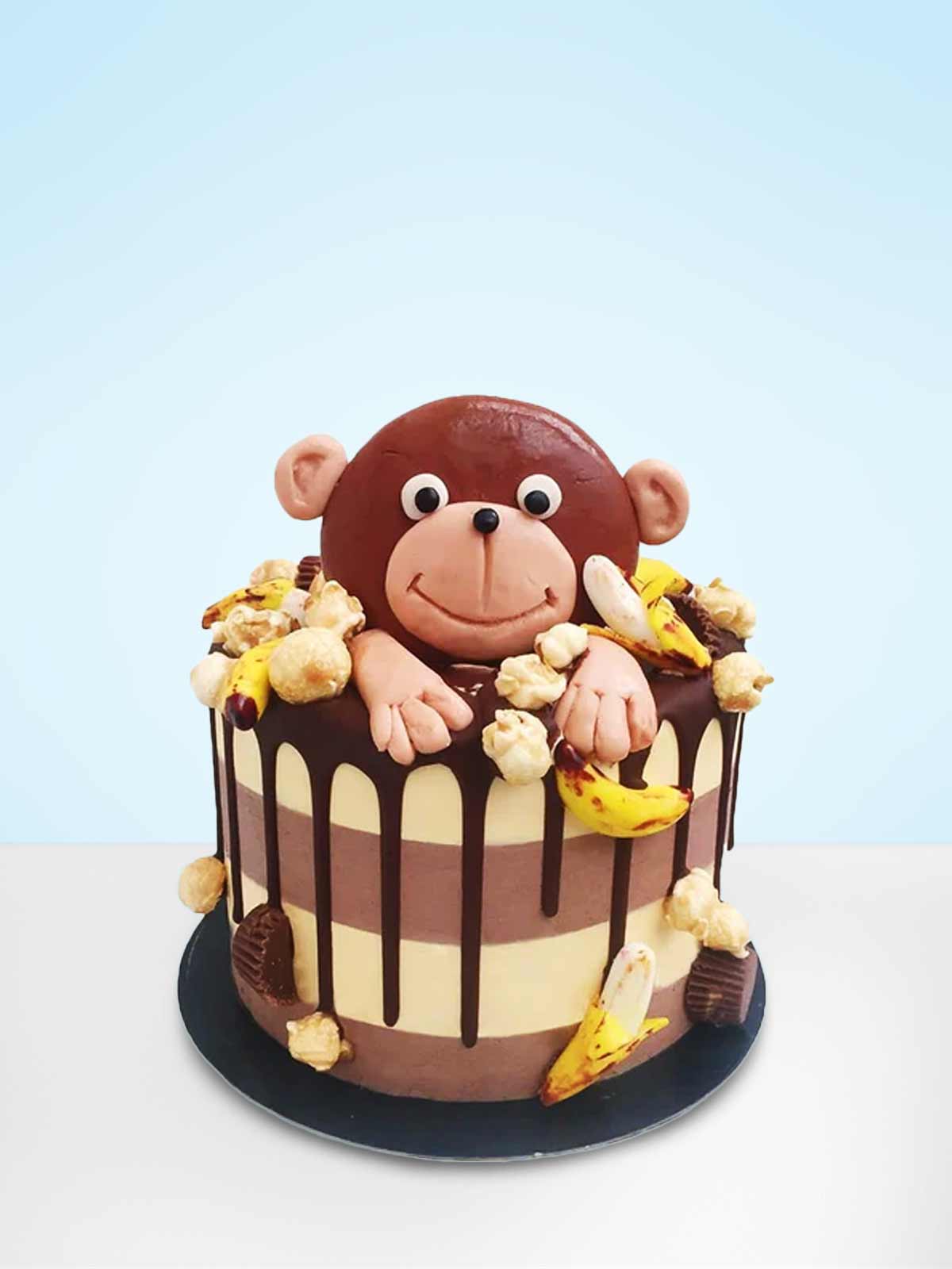 Monkey Boy Baby Cakes Twin Girls Monkey 4 Tier Diaper Cake Exclusive