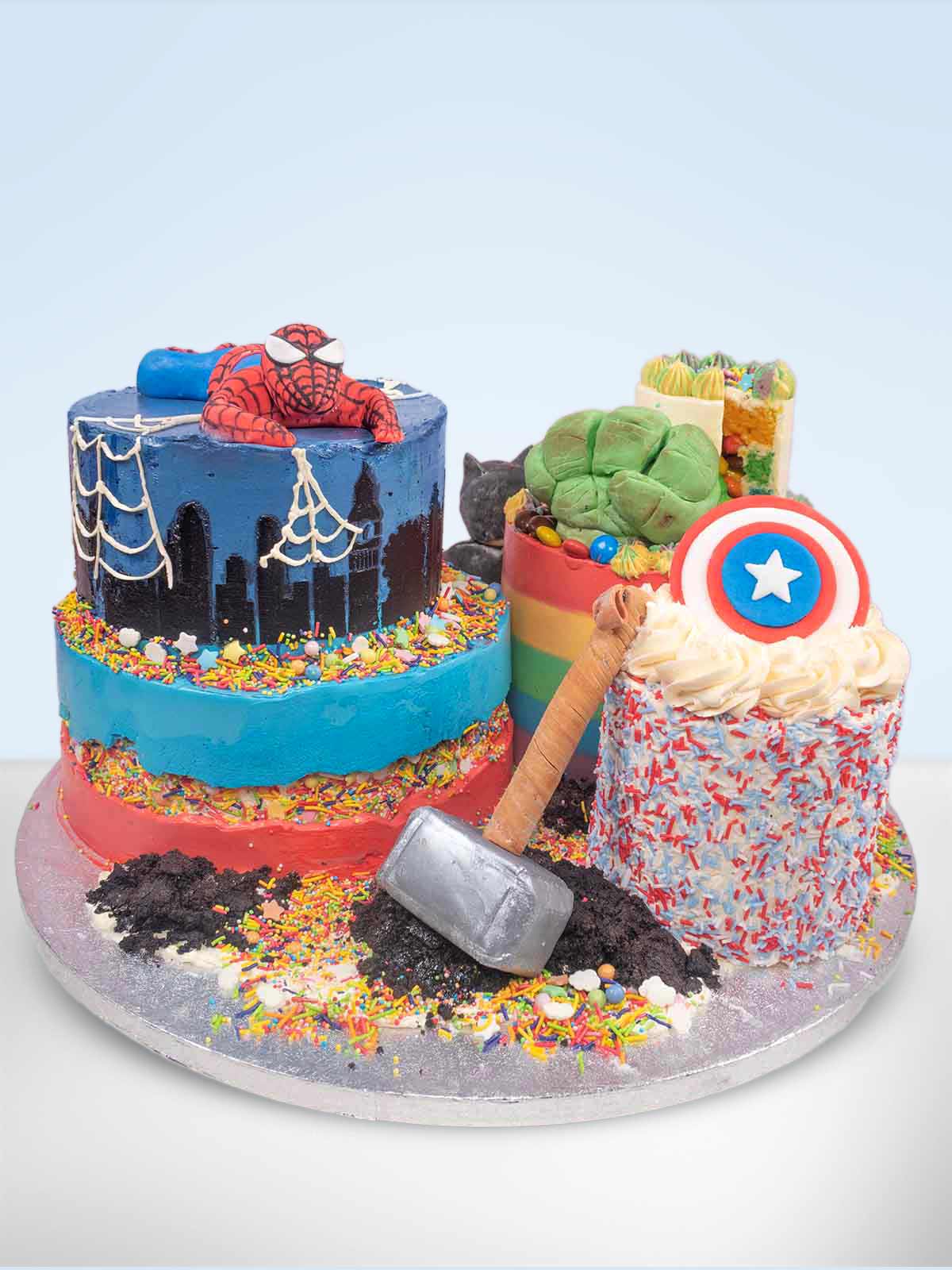 Marvel Superhero Cake | Free Delivery | London & Surrey