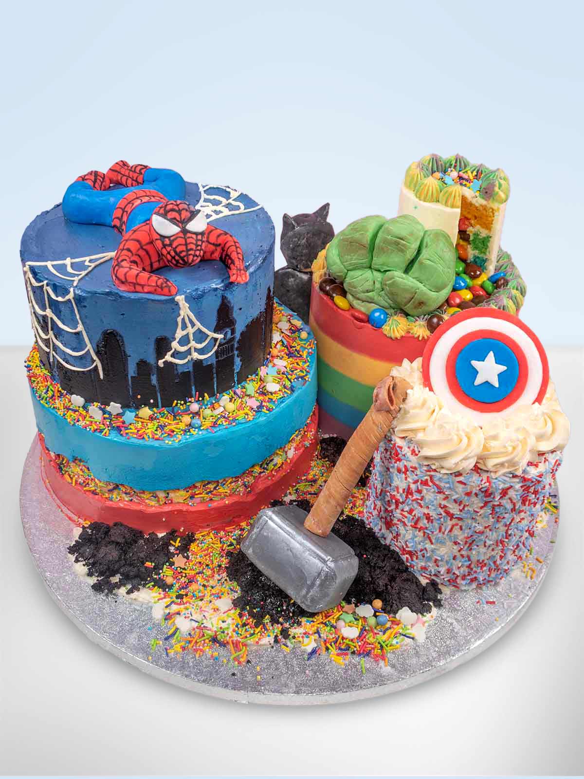 Marvel Superhero Cake | Free Delivery | London & Surrey