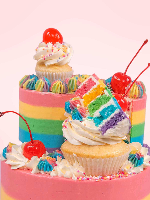 Mega Meta Rainbow Cake | Free Delivery | London & Surrey