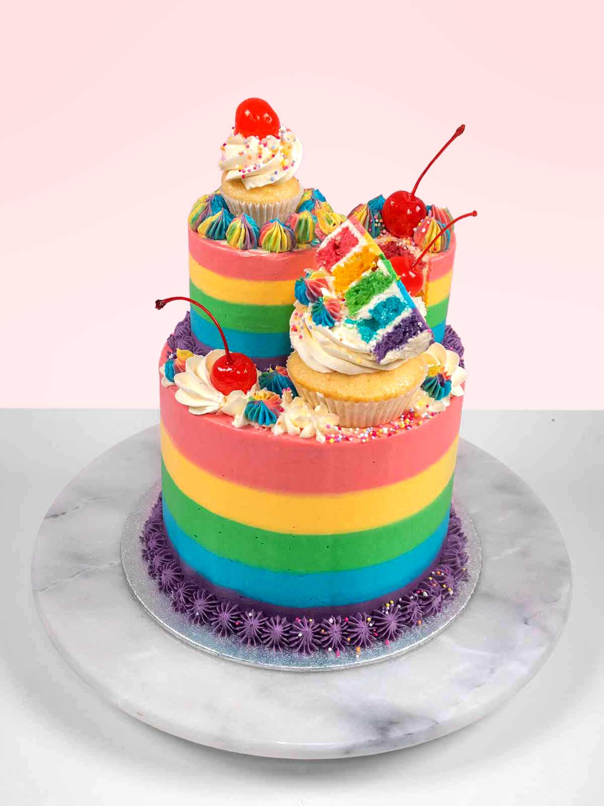 Mega Meta Rainbow Cake | Free Delivery | London & Surrey