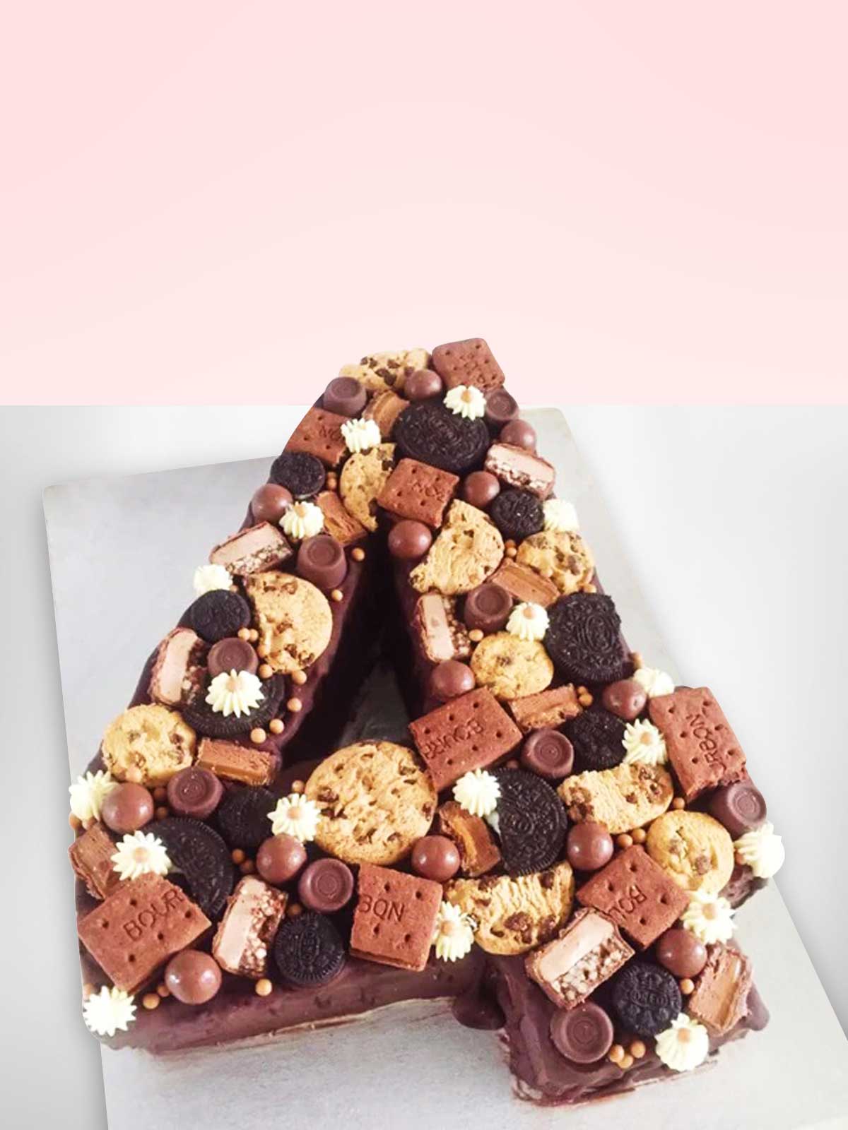 Chocolate-Cookie Number Cake | Free Delivery | London & Surrey