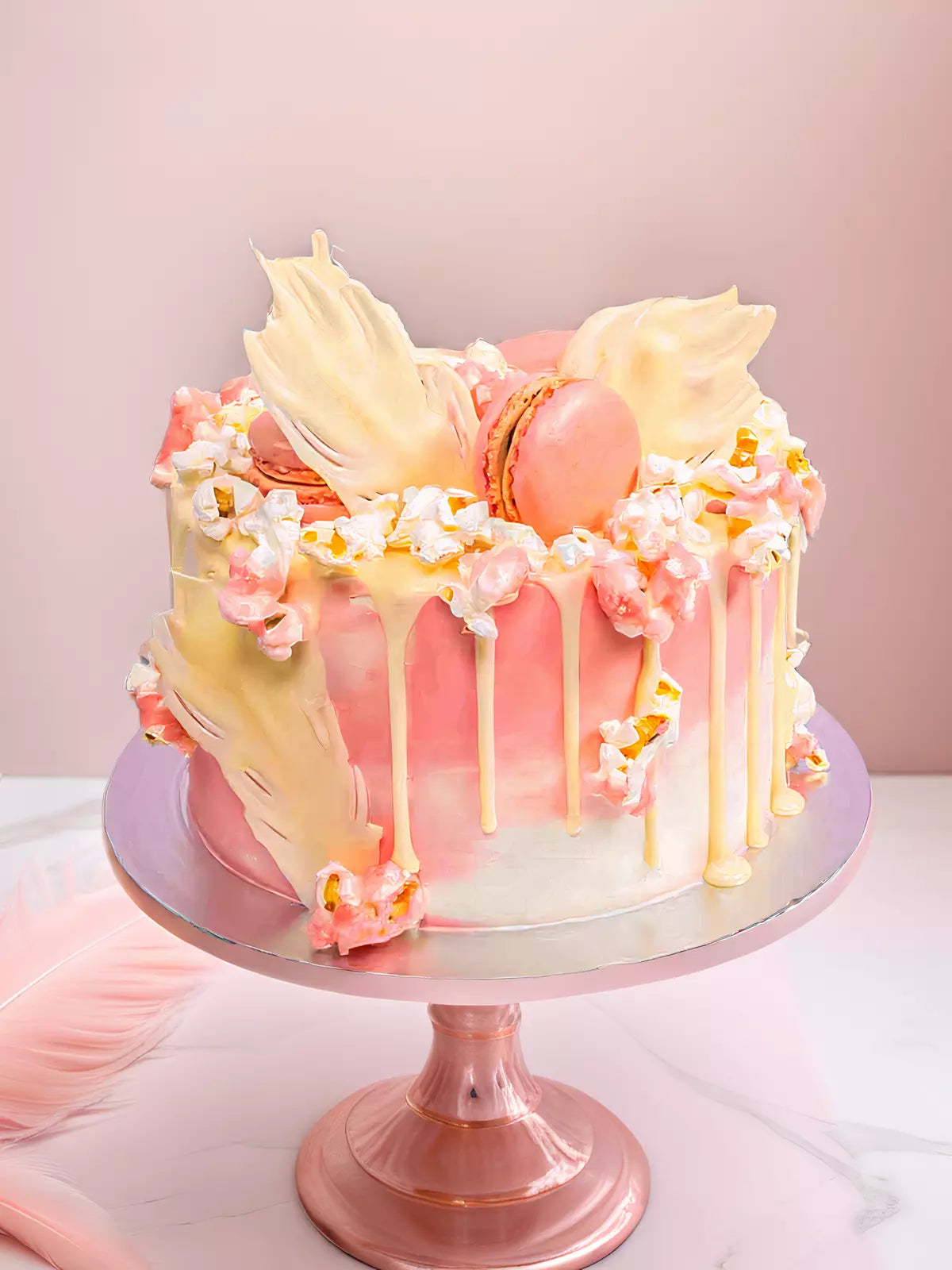 Pink Flamingo Cake Pink & Gold Flamingo Cake & Party (with Flamingo