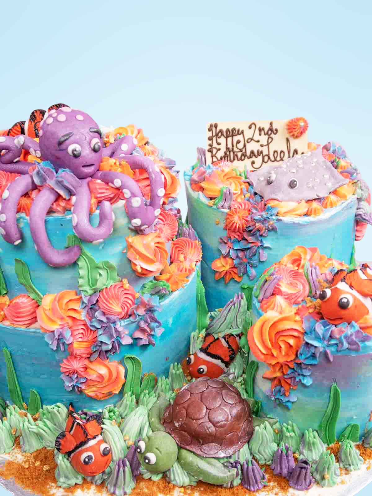 Under the Sea Bespoke Birthday Cake | Free Delivery | London & Surrey