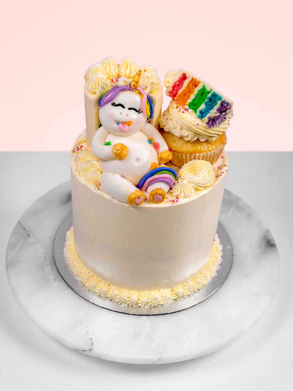 Meta Unicorn Rainbow Cake | Free Delivery | London & Surrey